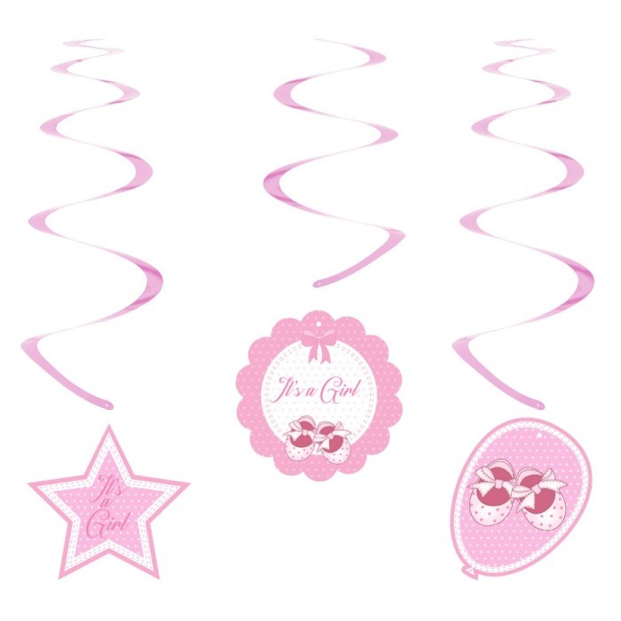 6 lı Tavan Süsü Babyshower Pembe KidsPartim | Parti Malzemeleri ve ...