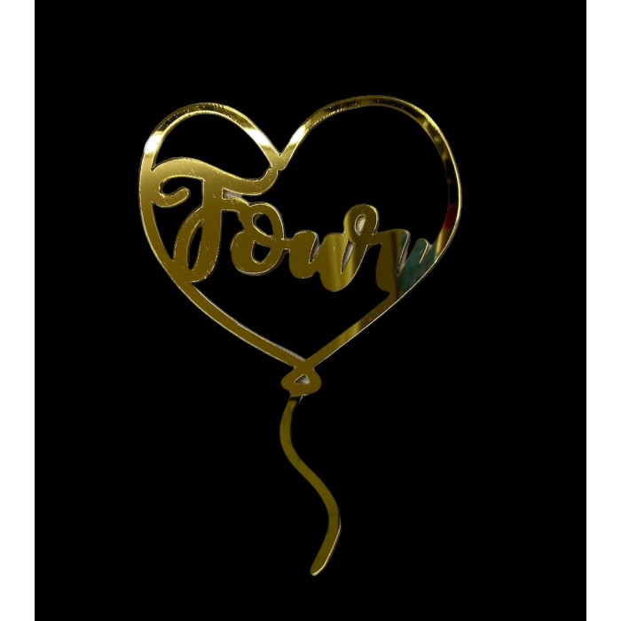 Four Gold Pasta Süsü Kalpli KidsPartim | Parti Malzemeleri ve Doğum ...