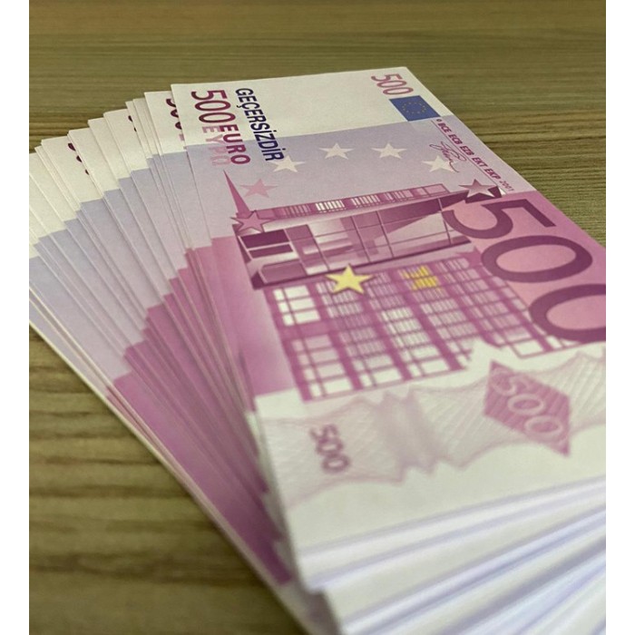 Oyuncak Para 500 Euro 50 Adet Parti Malzemeleri ve Doğum Günü ...