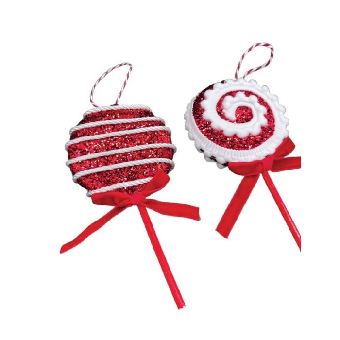 Yılbaşı Ağaç Süsü Kırmızı Sosyete Şekeri 15 Cm 2 Li - KidsPartim ...